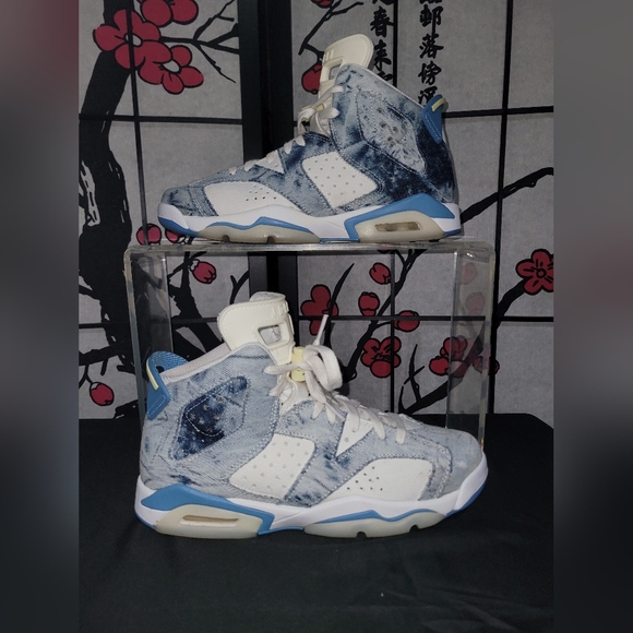Nike | Shoes | Jordan 6 Washed Denim Sneakers | Poshmark